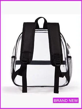 Bags | Clear Mini Backpack Stadium Approved Heavy Duty Pvc Travel ...